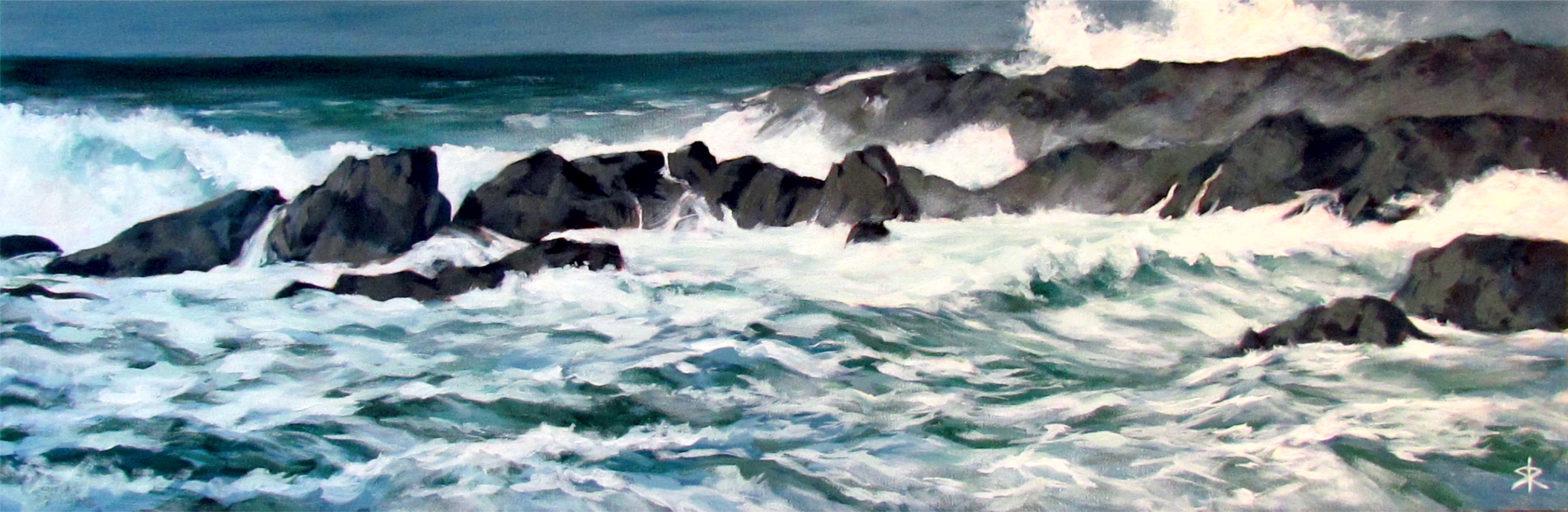 Ocean Wild 12 x 36 – Steve Rayner